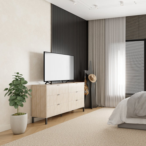 Latitude Run® 6 Drawer 59" W Double Dresser & Reviews | Wayfair